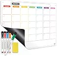 Magnetic Calendar for Fridge, Dry Erase Whiteboard Calendar Monthly ...