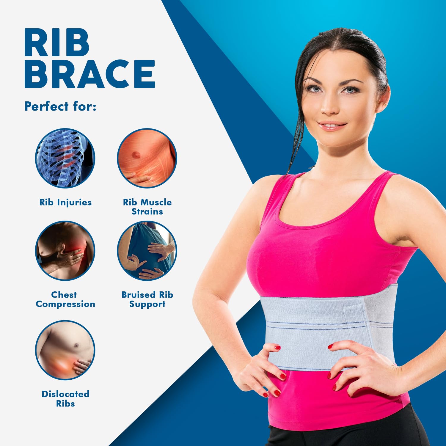 Mua NYOrtho Rib Brace for Women - Chest Compression Wrap for Ribs ...