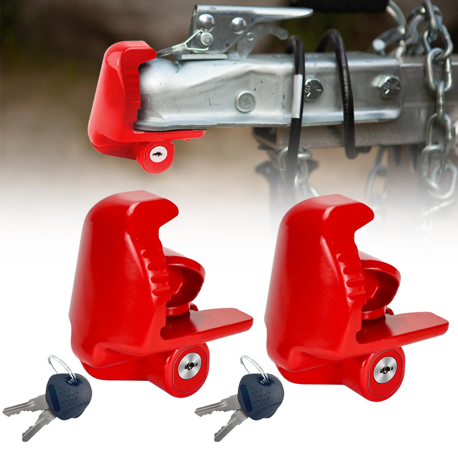 Trailer Hitch Locks with Keys Universal Size, Fits 1-7/8 2-5/16 2 Inch ...