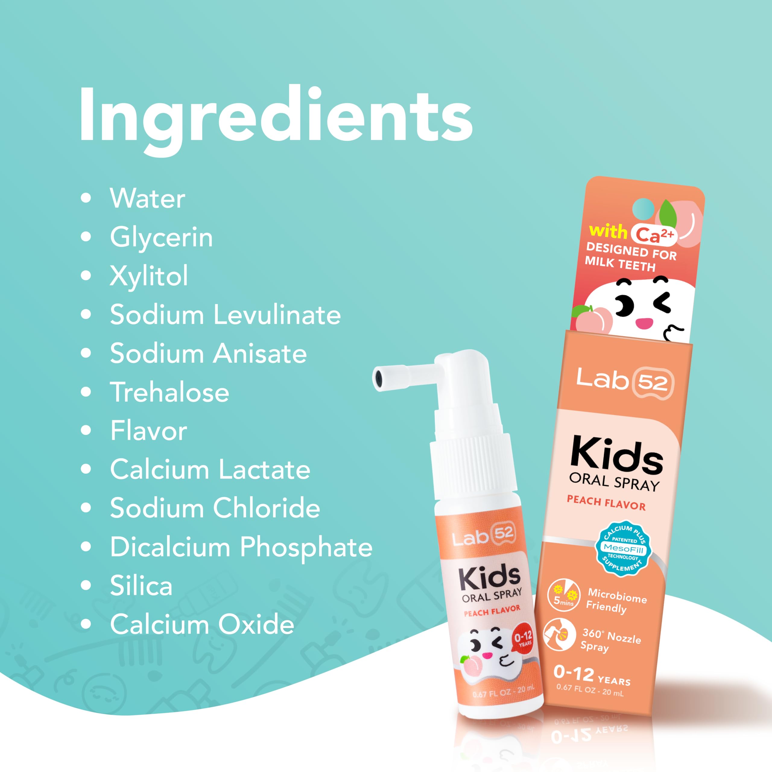 Mua LAB52 Kids Oral Spray, Toddler Toothpaste Helper for Daily Oral ...