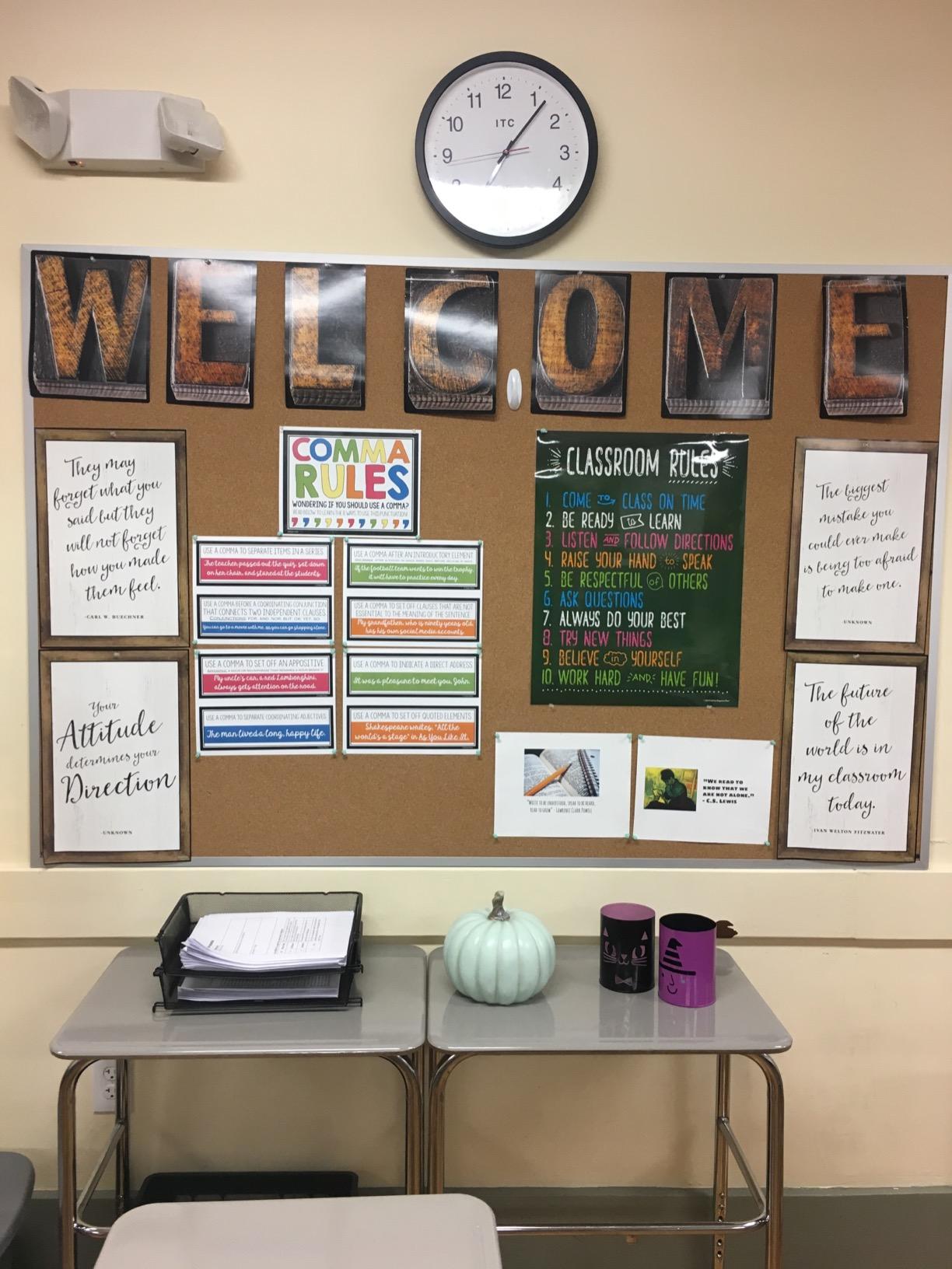 High School Classroom Rules Poster