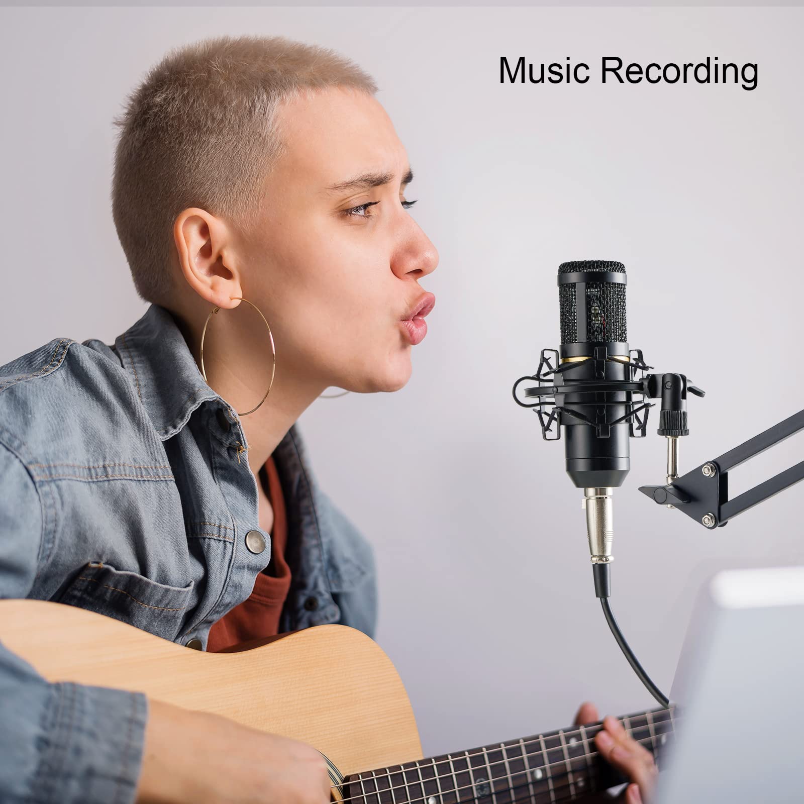 Mua ZINGYOU Condenser Microphone Bundle, BM-800 Mic Set for Studio Recording & Brocasting ...