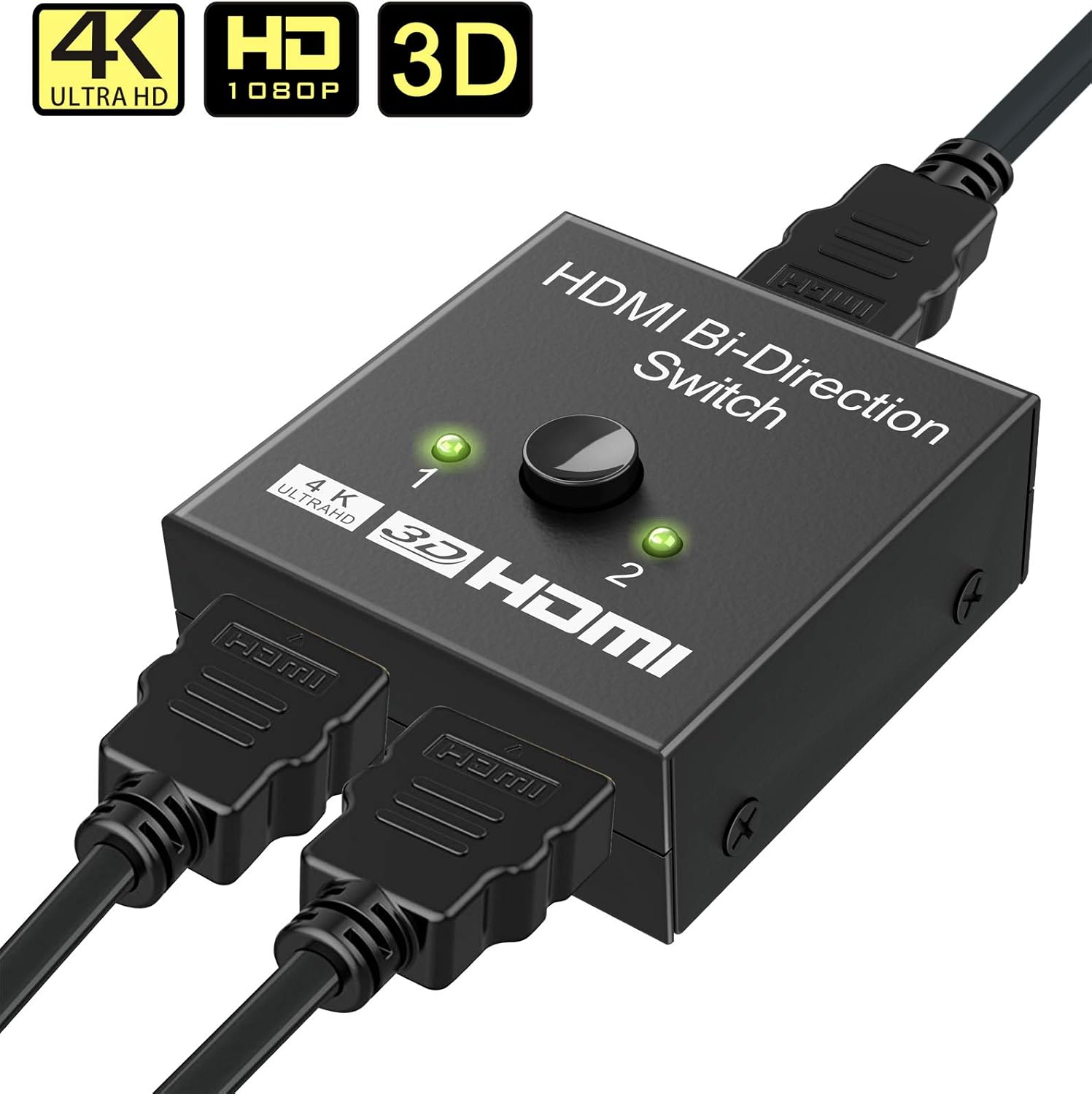 HDMI Switch | GANA HDMI Switcher Bidirectional 2 Input: Amazon.co.uk ...