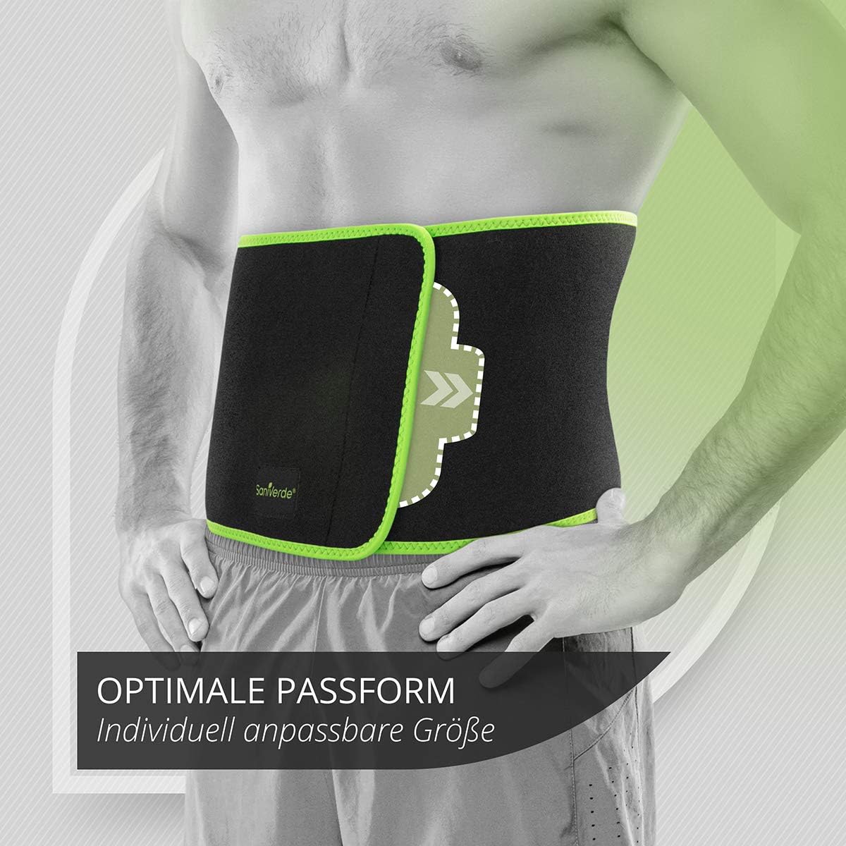 SaniVerde Back Bandage (S/M, L/XL) Waist Trainer – Back Support Belt ...
