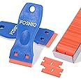 FOSHIO 2PCS Plastic Razor Scrapers with Contoured Grip + 100 PCS 1.5 ...