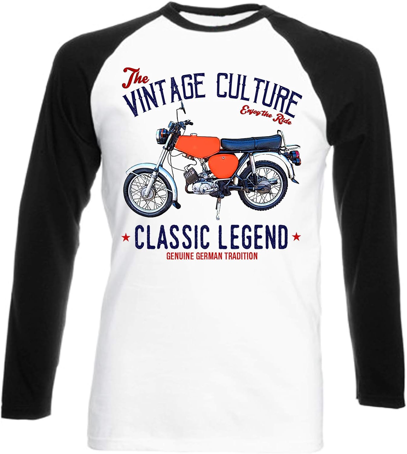 TEESANDENGINES Men's Simson S50 Black Long Sleeved T-Shirt : Amazon.co ...