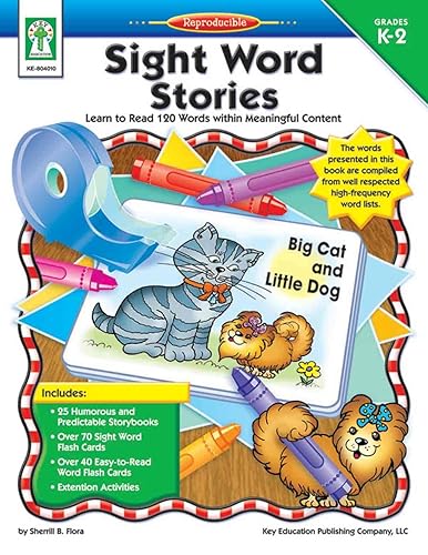 Key Education Sight Words Stories Phonics Workbook, Storybooks, Flash ...