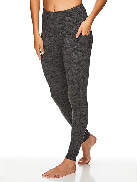 Gaiam Women's Om High Rise Waist Yoga Pants - Performance Spandex ...