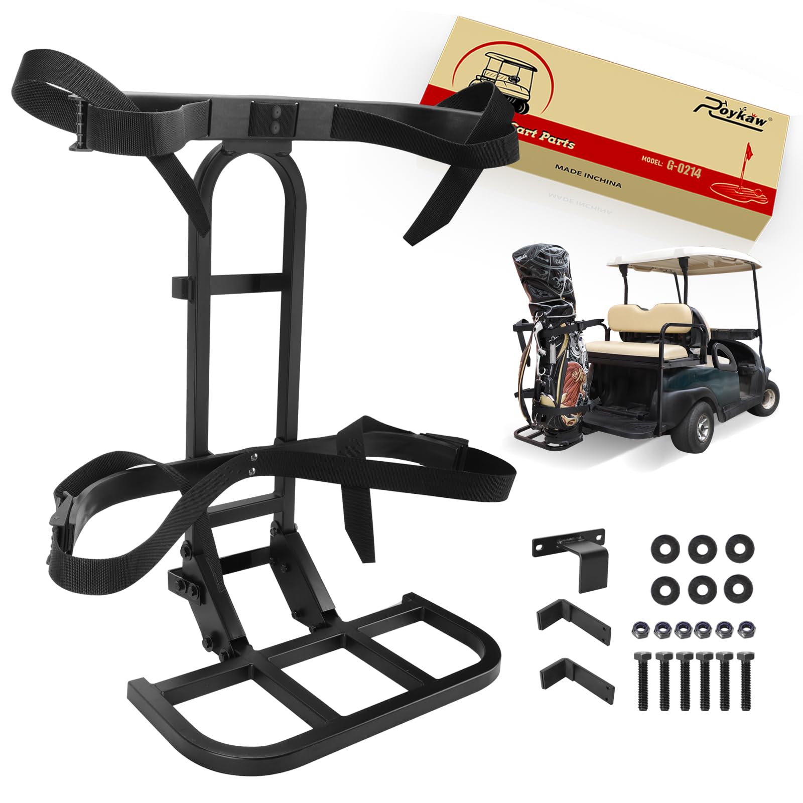 Roykaw Upgraded Golf Cart Rear Seat Bag Holder Universal Compatible ...