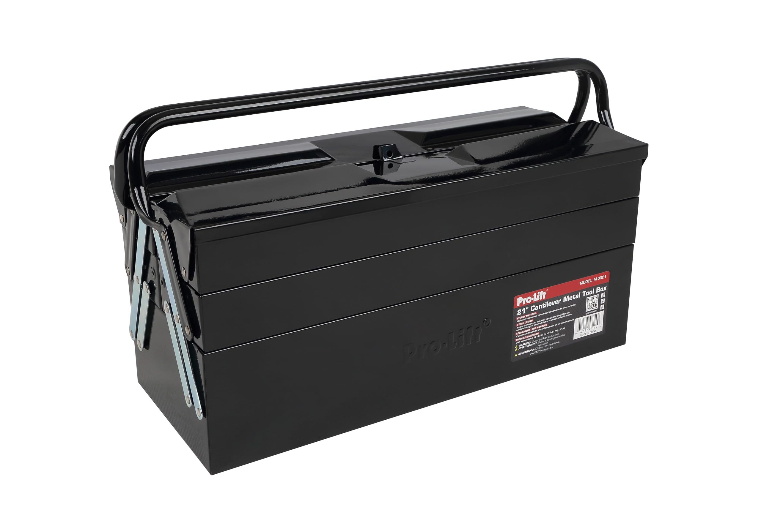 Mua Pro-Lift Steel Tool Box – 21-inch 5-Tray Cantilever Metal Toolbox ...