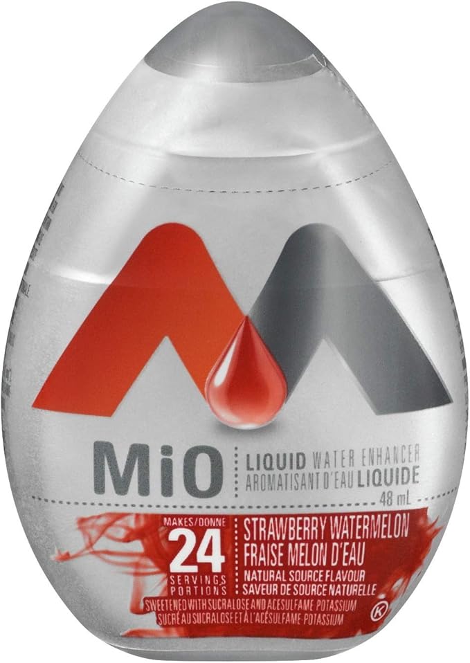 MiO Liquid Water Enhancer, Strawberry Watermelon, 48mL (Pack of 12 ...