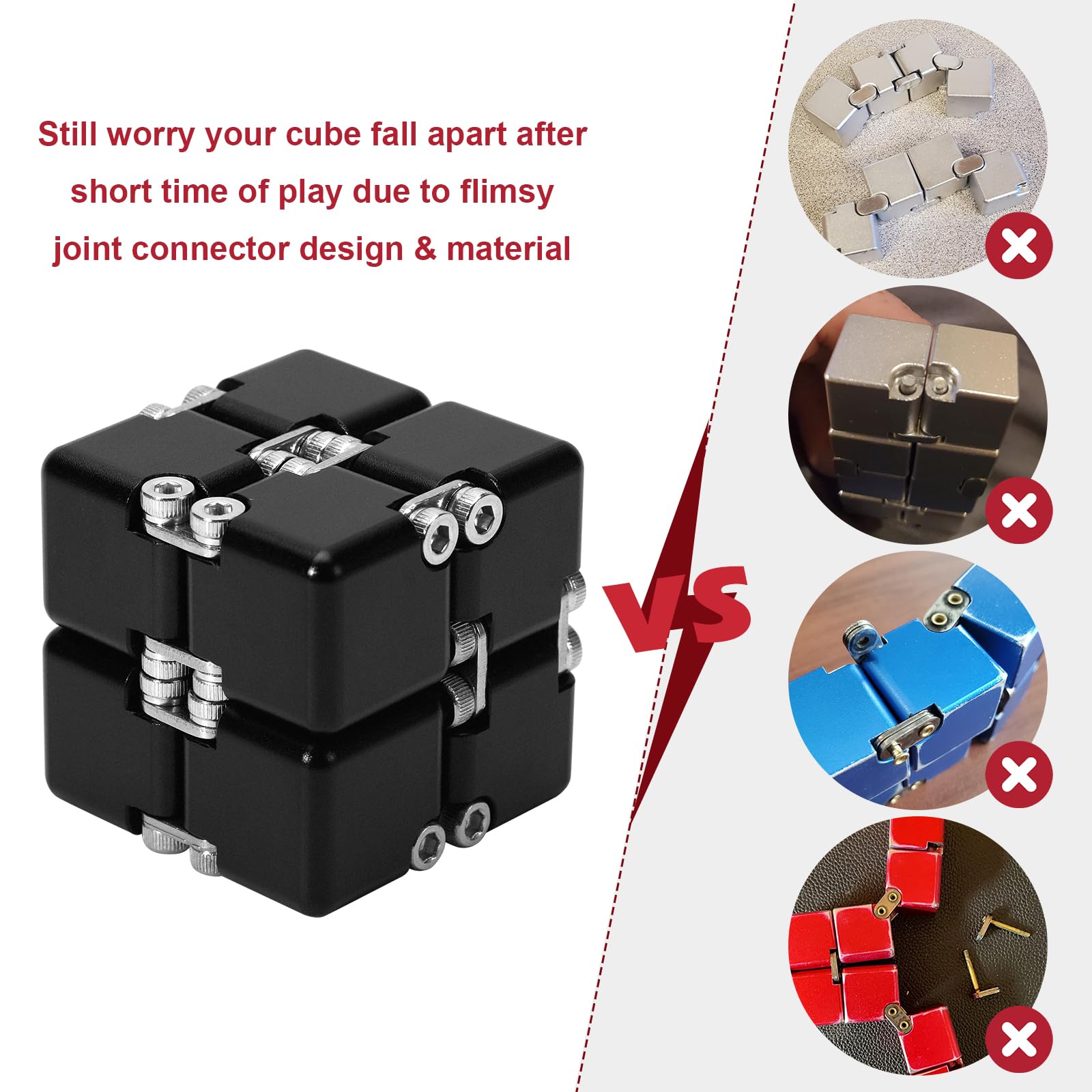 Mua Lifidea Aluminum Alloy Metal Infinity Cube Fidget Cube (6 Colors ...