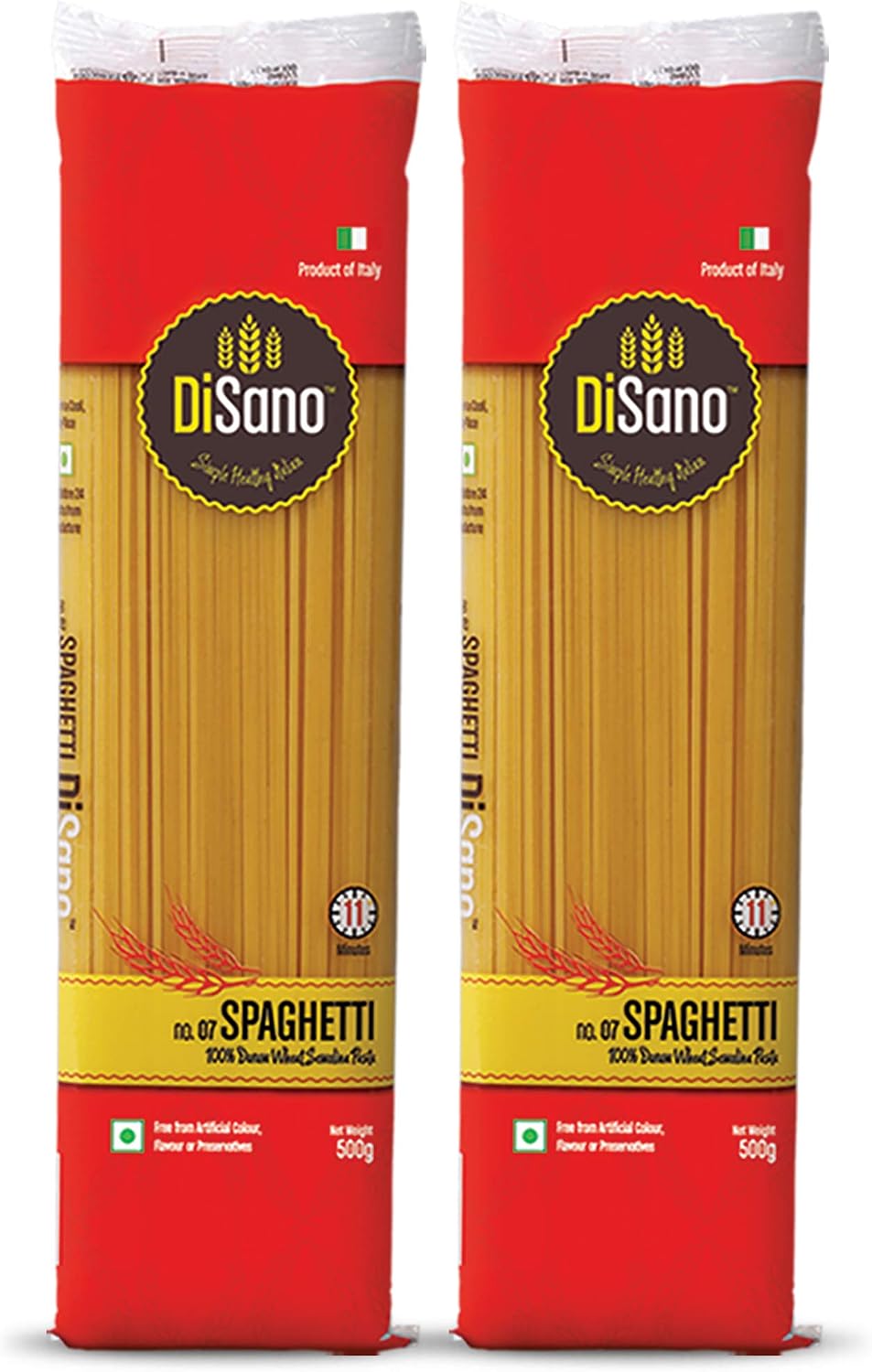 DiSano Durum Wheat Pasta, Spaghetti, 1 kg (2 x 500g) - Wowemall - A ...