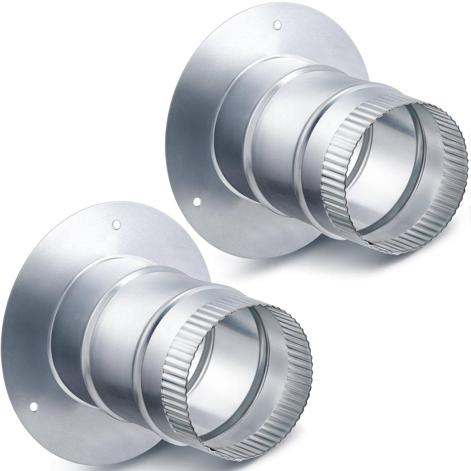 Hicarer Round Duct Collar Take Off Collar Galvanized Steel Metal Pipe ...