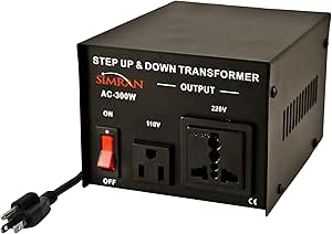 Amazon.com: Simran AC-300 Step Up/Down Voltage Converter Transformer ...