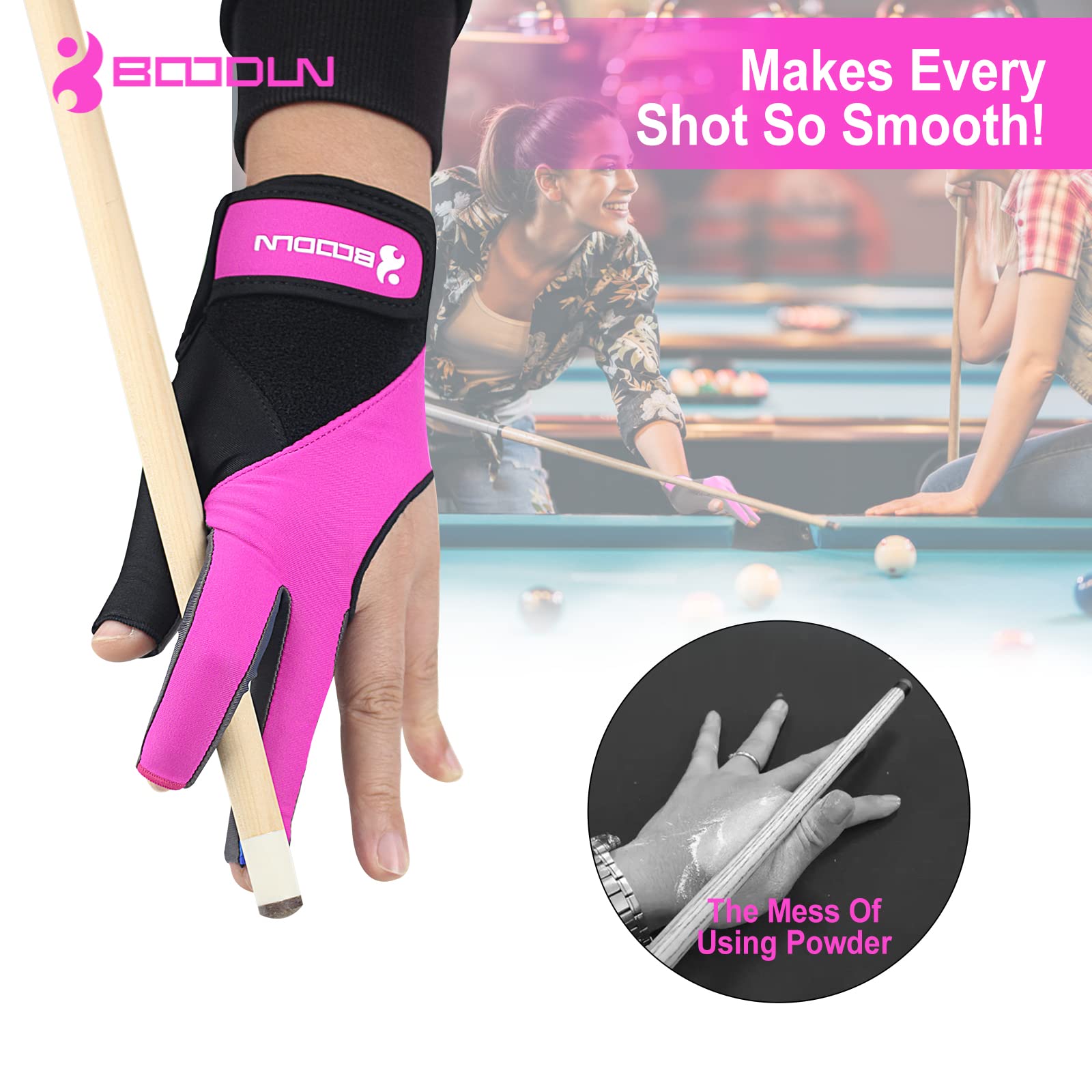 Mua Lion helper Billiard Pool Gloves for Left Hand 3 Finger, Splicing ...