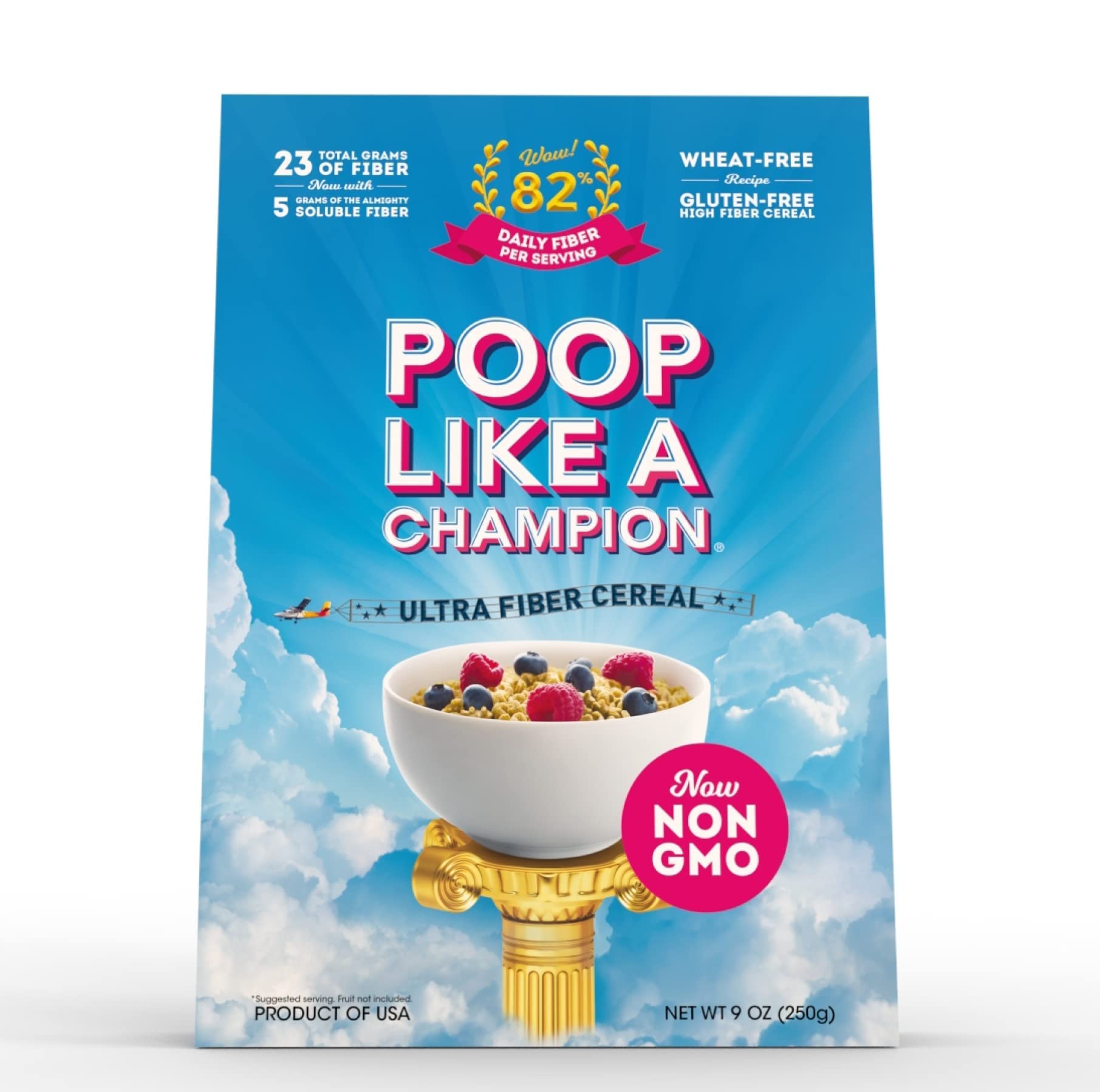 Mua Poop Like A Champion Ultra High Fiber Cereal - Non GMO - Fiber Supplement - Corn Bran ...