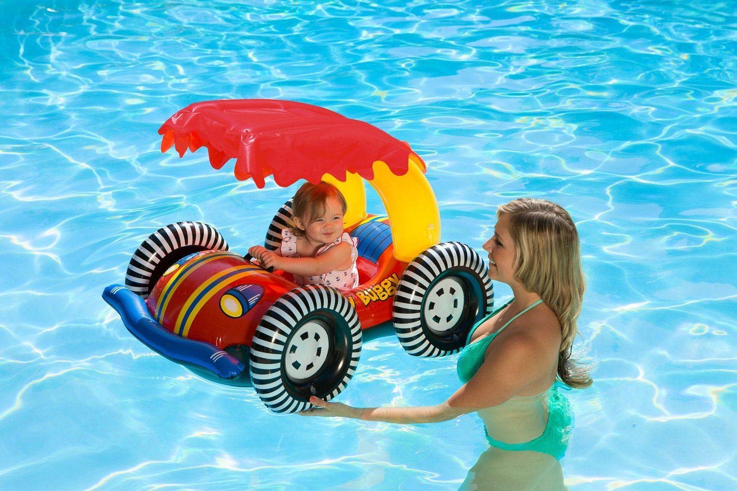Mua Poolmaster 81549 Learn-to-Swim Swimming Pool Float Baby Rider with Sun Protection, Buggy ...