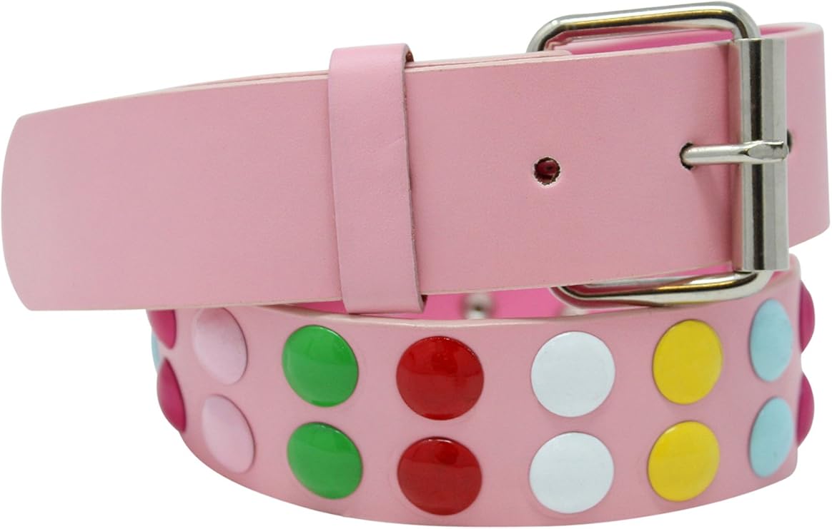 Rainbow Multicolor Studded Belt at Amazon Women’s Clothing store