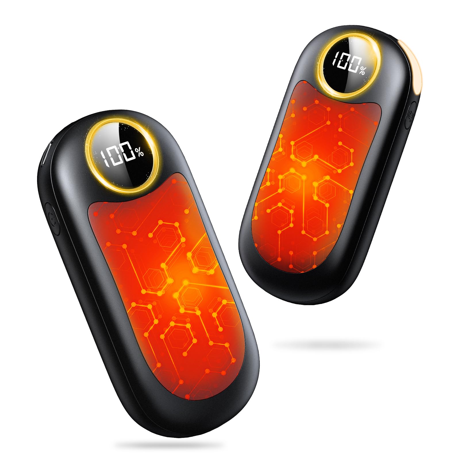 Hand Warmers Rechargeable 2 Pack, Dual Sided Electric Hand Warmer ...