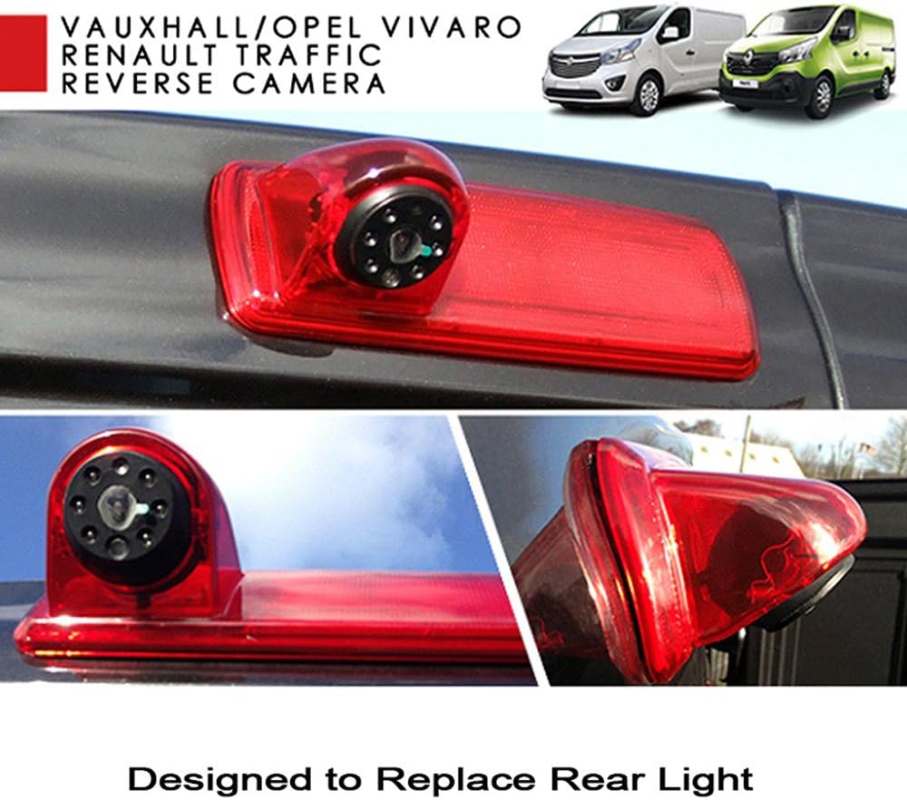 3rd Rear Brake Light Reversing Camera Kit with 4.3″ inch TFT LCD Dash ...