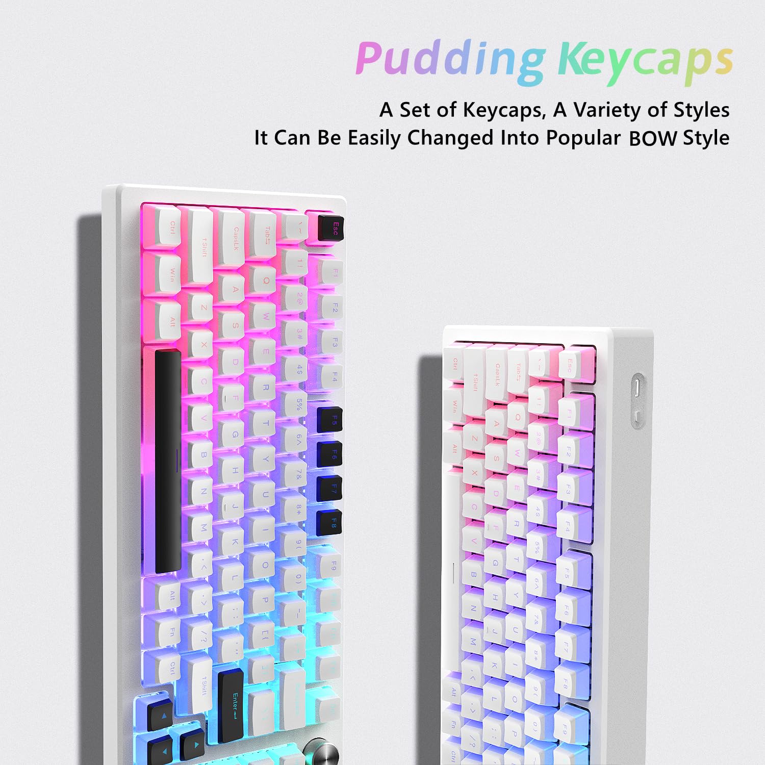 Mua Pudding Keycaps, PBT Keycaps 165 Keys Set Custom Keycap Set, Shine ...