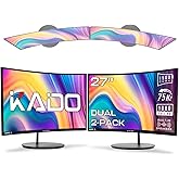 Amazon.com: Kado Dual Monitor Setup - 2-Pack 24" Curved 1500R 1920x1080 ...
