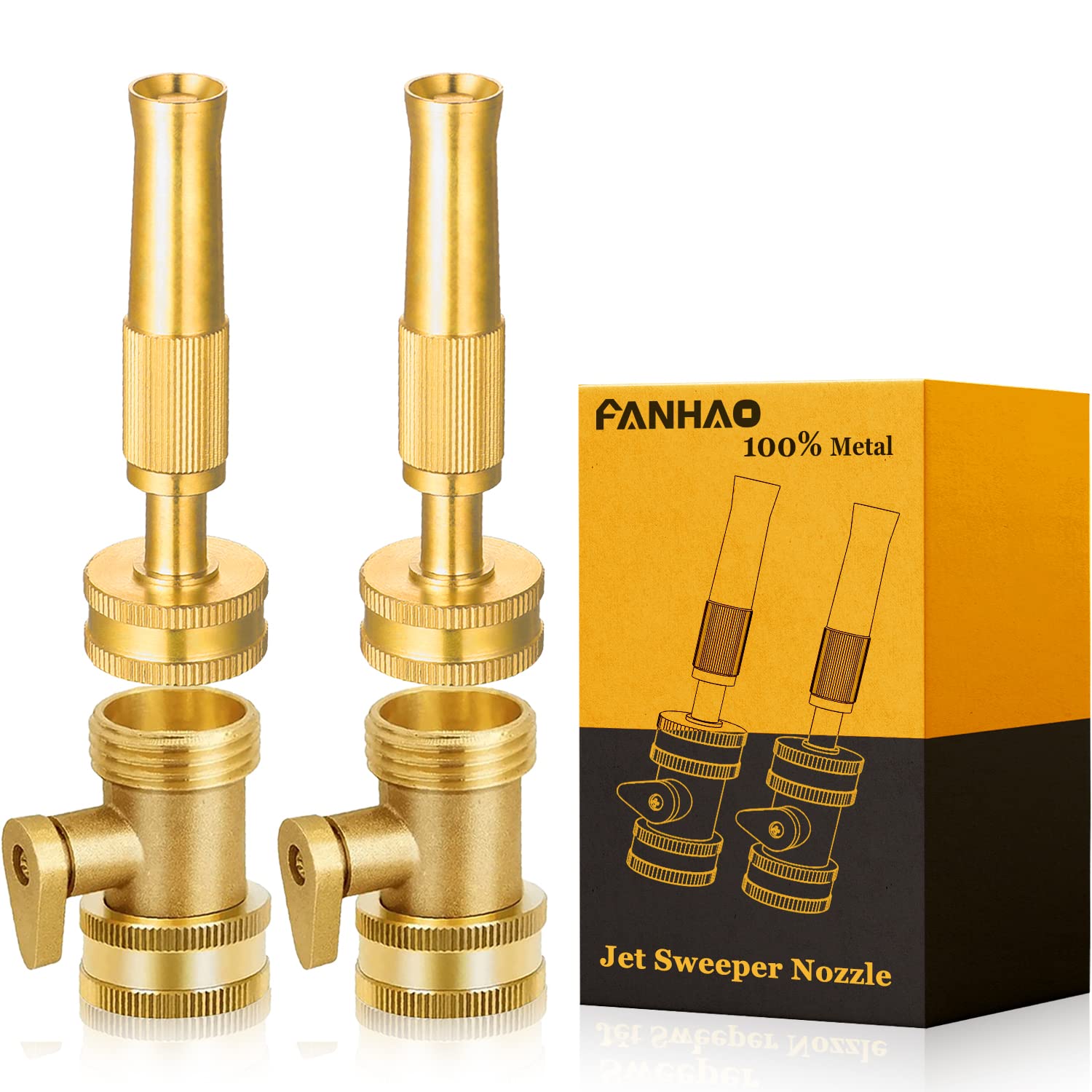 Mua FANHAO Heavy-Duty Brass Adjustable Twist Hose Nozzle with Garden ...