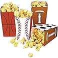 Amazon.com: 24pcs Sports Theme Popcorn Boxes for Soccer Baseball ...