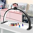 Uiopy Nail Half Moon Light: Big LED Arch Nail Tech Table Lamp with ...