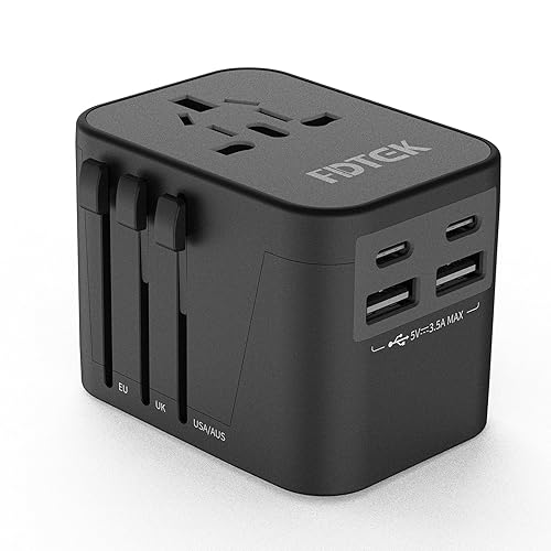 FDTEK Universal Travel Adapter, International Universal Adapter ...