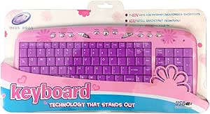 Amazon.com: Sakar iConcepts Girl Gear Pink & Purple Daisy Compact USB ...