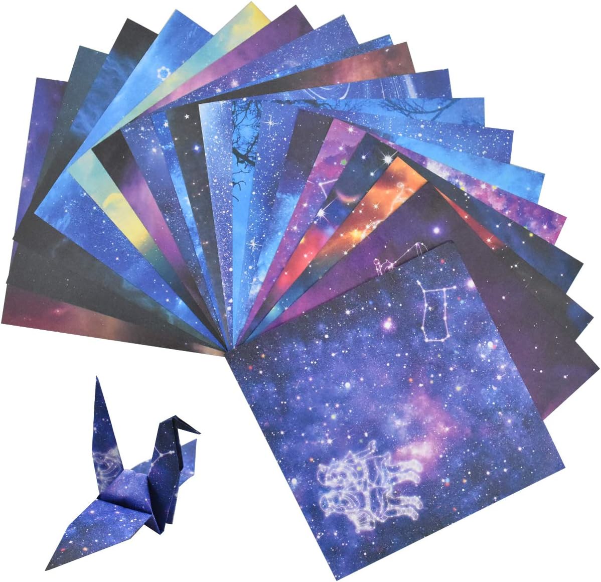 NATUCE Papel Origami, 150 Hojas Papel de Origami 15 x 15cm, Doble Cara ...