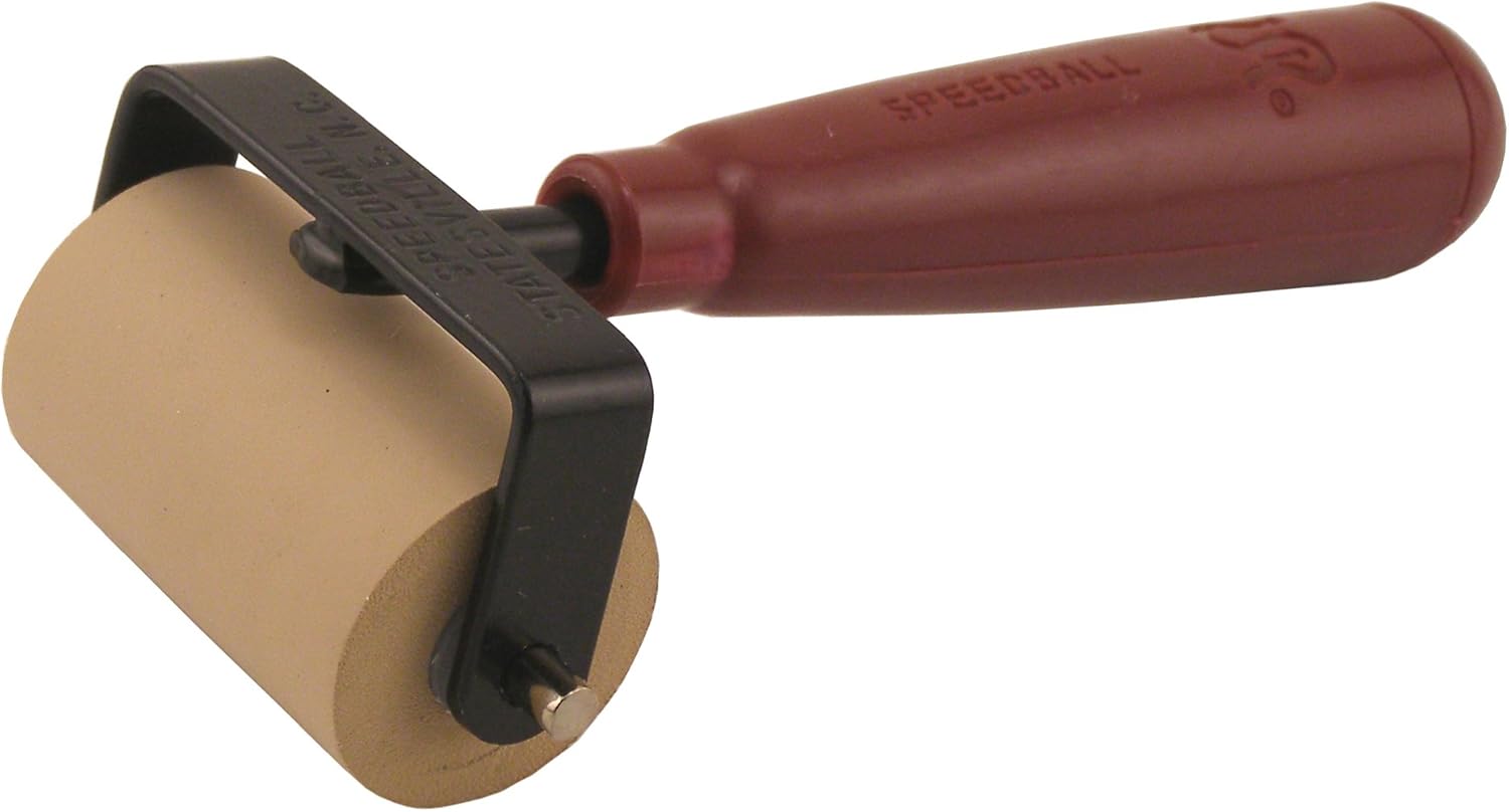 Amazon.com: Speedball Deluxe Soft Rubber Brayer, 1.5-Inch: Arts, Crafts ...