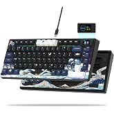 Amazon.com: XVX 75% Keyboard with Color Smart Display, L75 Pro Low ...