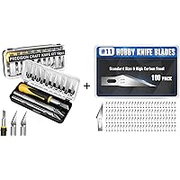 Amazon.com: DIYSELF 16-Piece Craft Knife Set with 100 Pack Exacto Knife ...