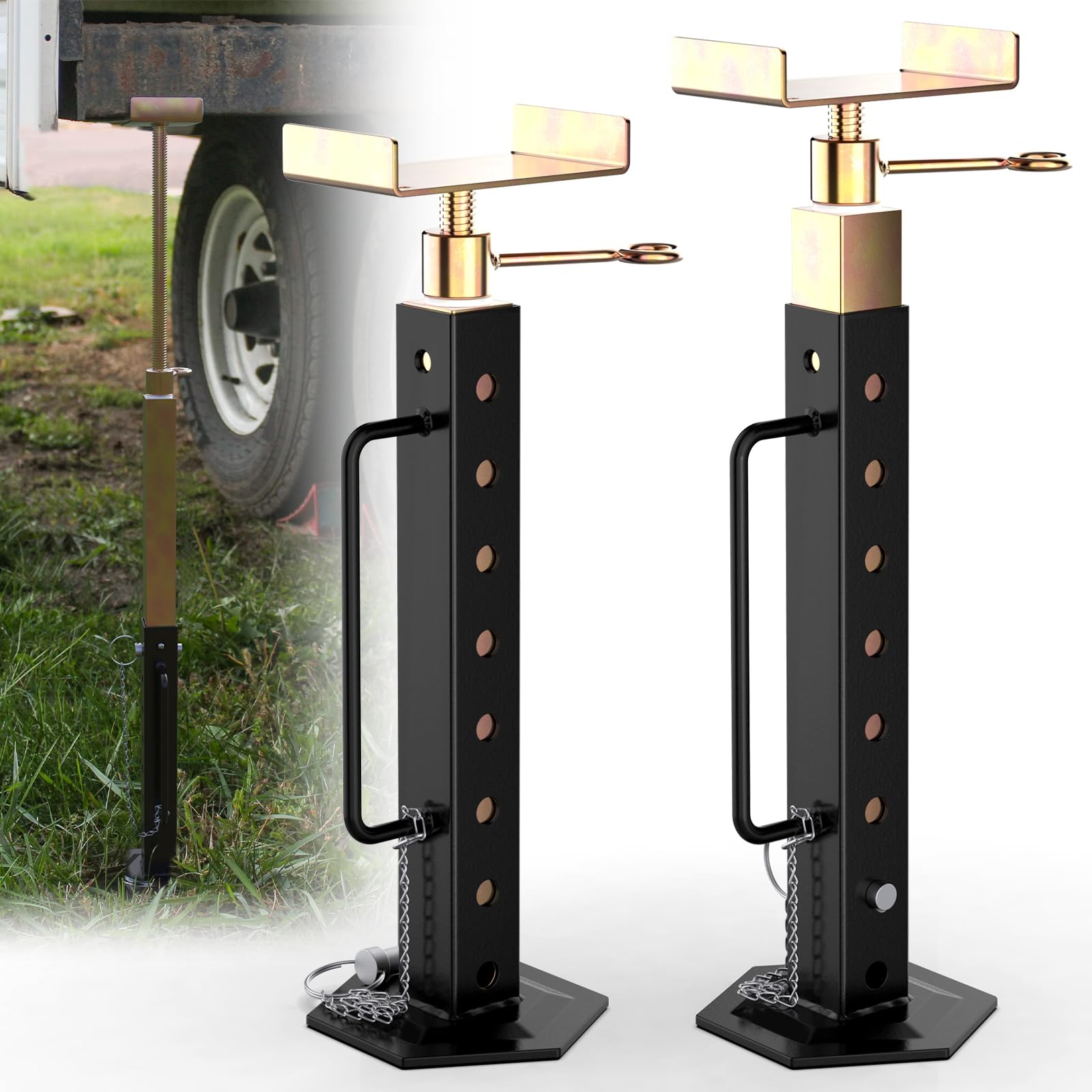 RV Slide Out Support Jacks, Universal Heavy-Duty Camper Stabilizer ...