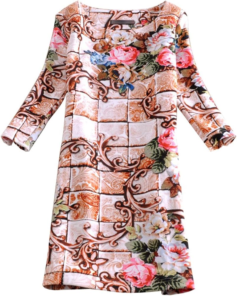 Generic Women's Dresses (10, Pattern 2) at Amazon Women’s Clothing store