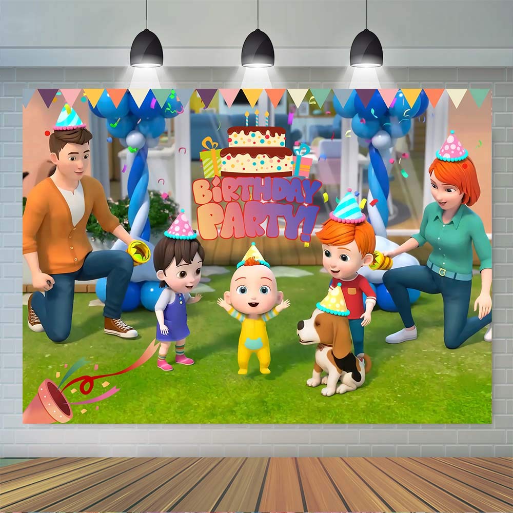 Buy Cartoons Backdrop for Party Cocomelon Backdrop for Birthday ...