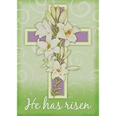 Amazon.com : Toland Home Garden 1112324 Easter Cross Easter Flag 12x18 ...