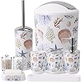 Amazon.com: Bathroom Accessories Set 9 Piece Sea Bathroom Sets with ...