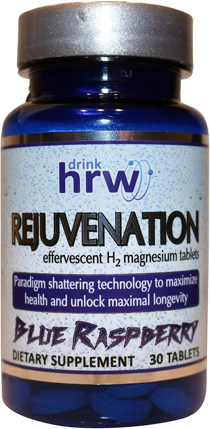 Rejuvenation Blue Raspberry effervescent H2 magnesium tablets: Hydrogen ...