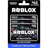 Amazon.com: Roblox Physical Gift Cards, Multipack 2 x $25 [Includes ...