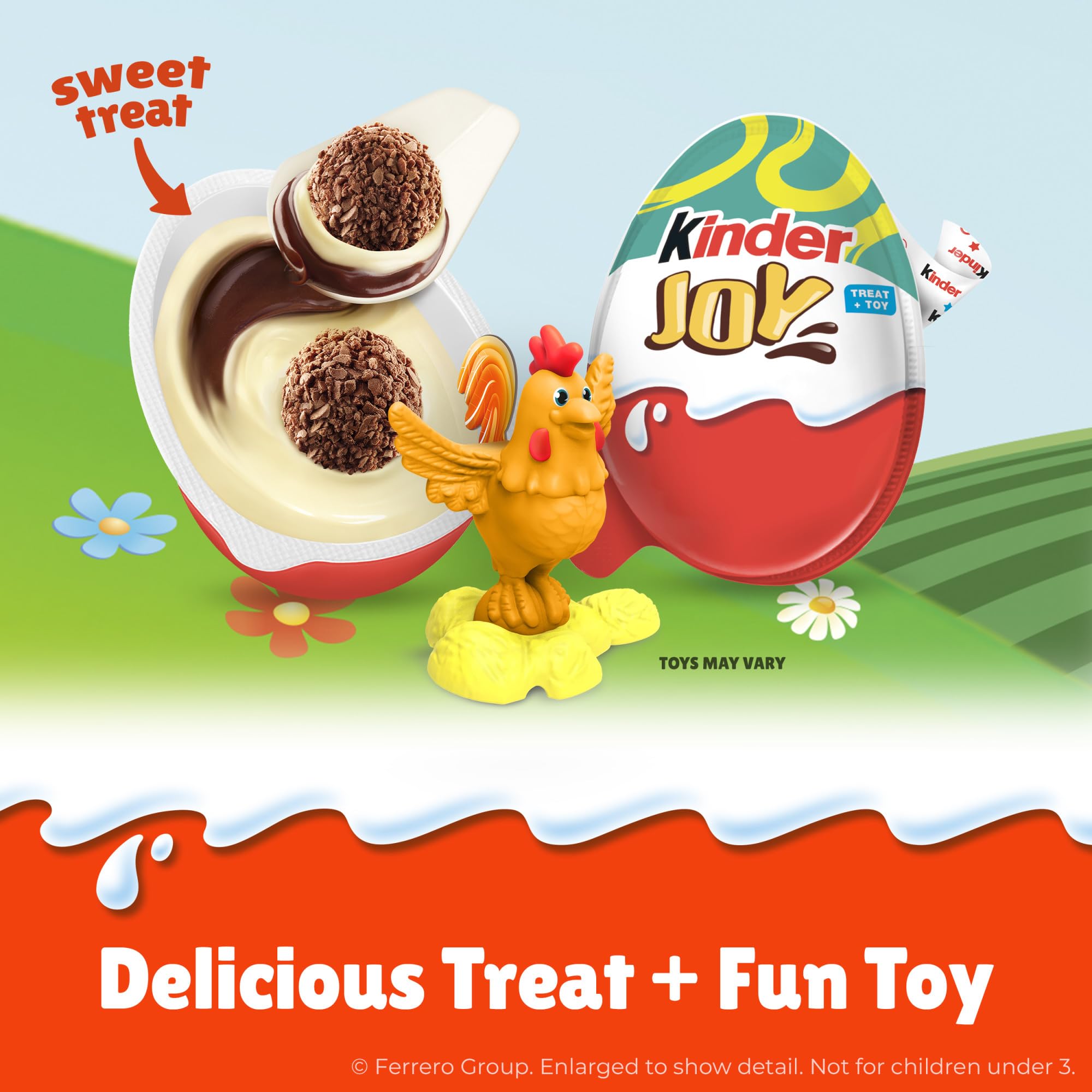 Mua Kinder Joy, 15 Easter Eggs, Cream and Chocolatey Wafers With Spring ...