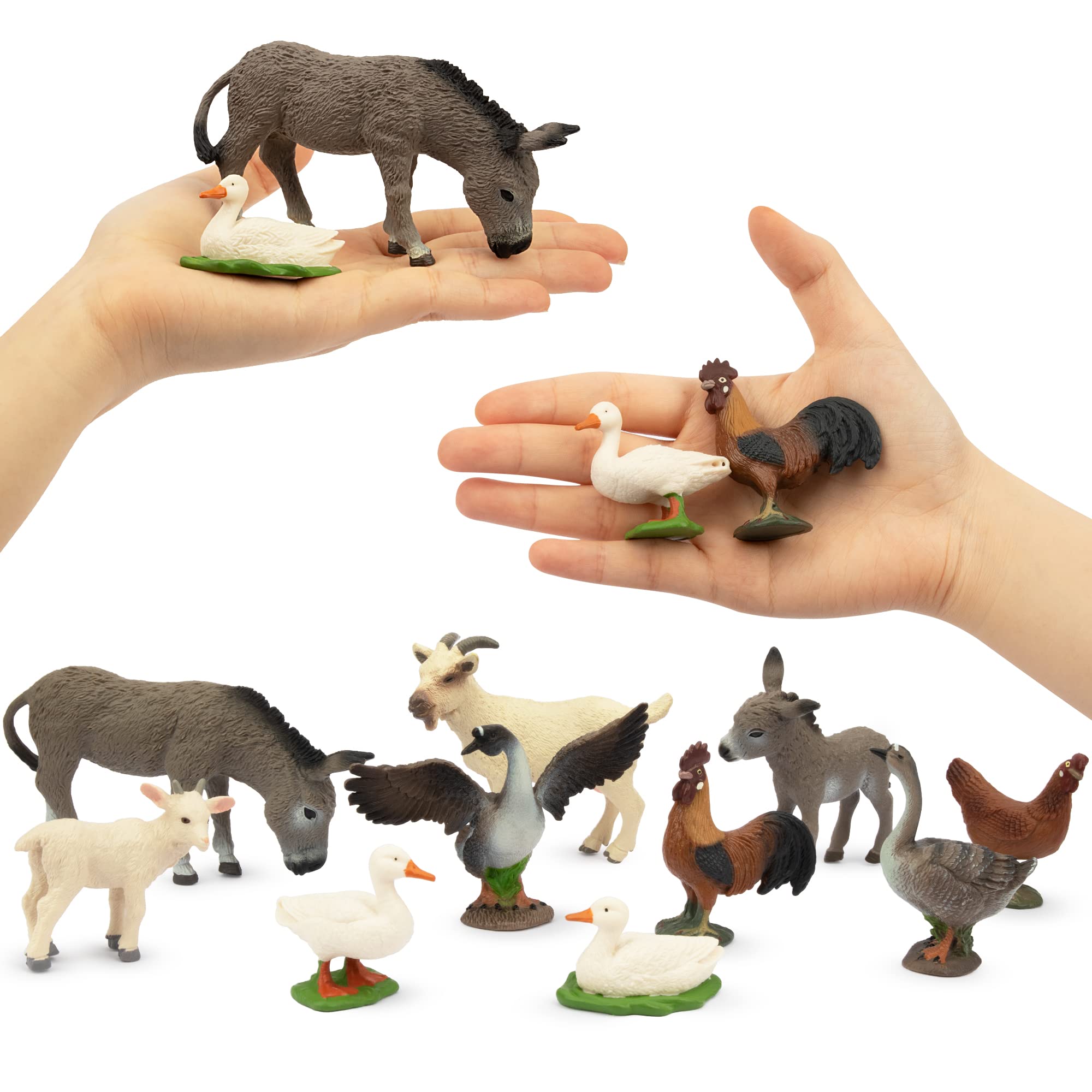 Mua Toymany 10PCS Farm Animals Figures, Realistic Farm Animal Toys ...
