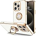 Amazon.com: Hython Case for iPhone 15 Pro Case with Ring Stand, 360° Rotatable Ring Holder ...