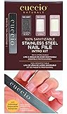 Amazon.com : Cuccio 180 Frit Stainless Steel Nail File Refill, Zebra ...
