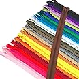 Amazon.com: 60pcs 16 inch Zippers-25Colors Nylon Coil Zipper Bulk #3 ...