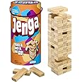 Amazon.com: Jenga Game Wooden Blocks Stacking Tumbling Tower Kids Game ...
