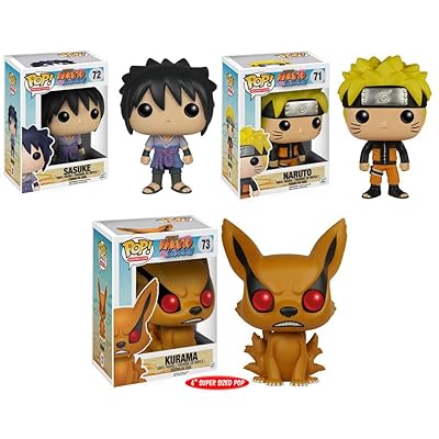 Pop! Anime: Naruto - Sasuke, Naruto and Kurama Vinyl Nepal | Ubuy